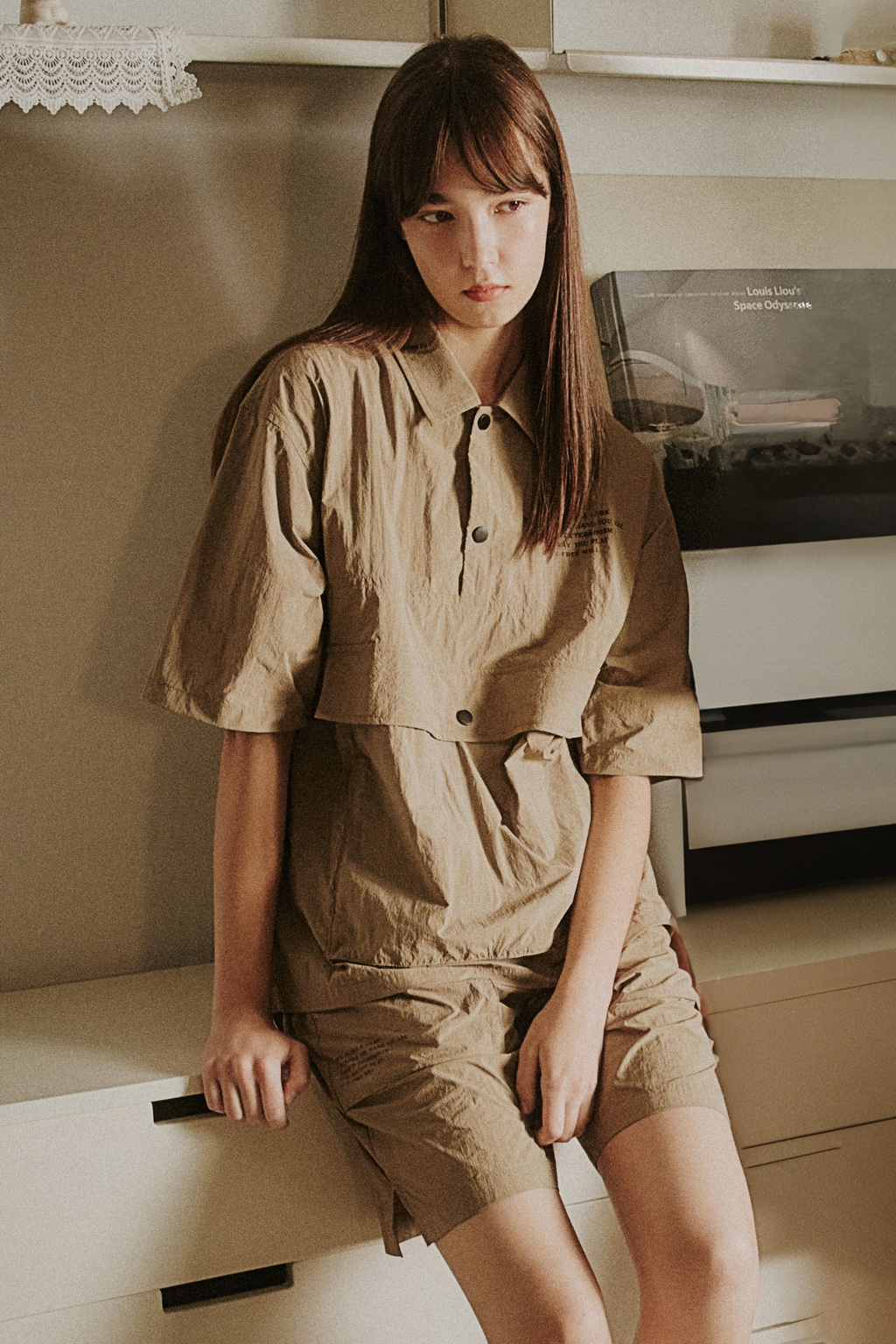 Life8 半開襟大口袋 短袖上衣 | lif8 | 米斯特國際