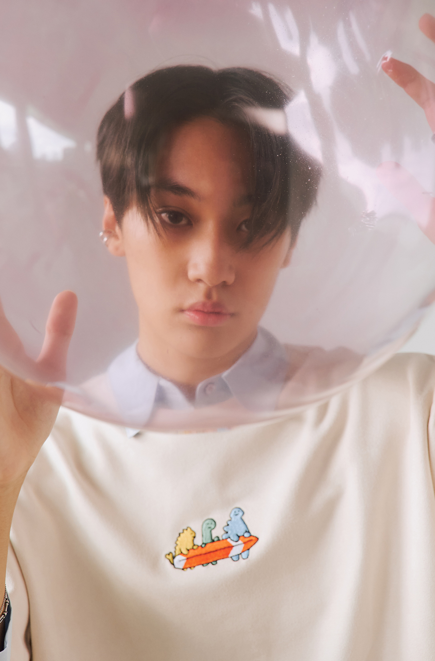 JOGUMAN 麂皮繡花短袖上衣 | ALL WEARS | 米斯特國際